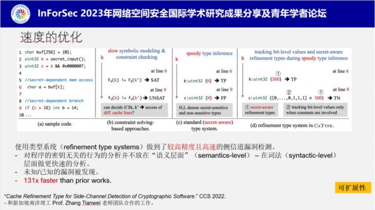 【InForSec2023 年会论坛回顾】王帅：软件侧信道漏洞检测